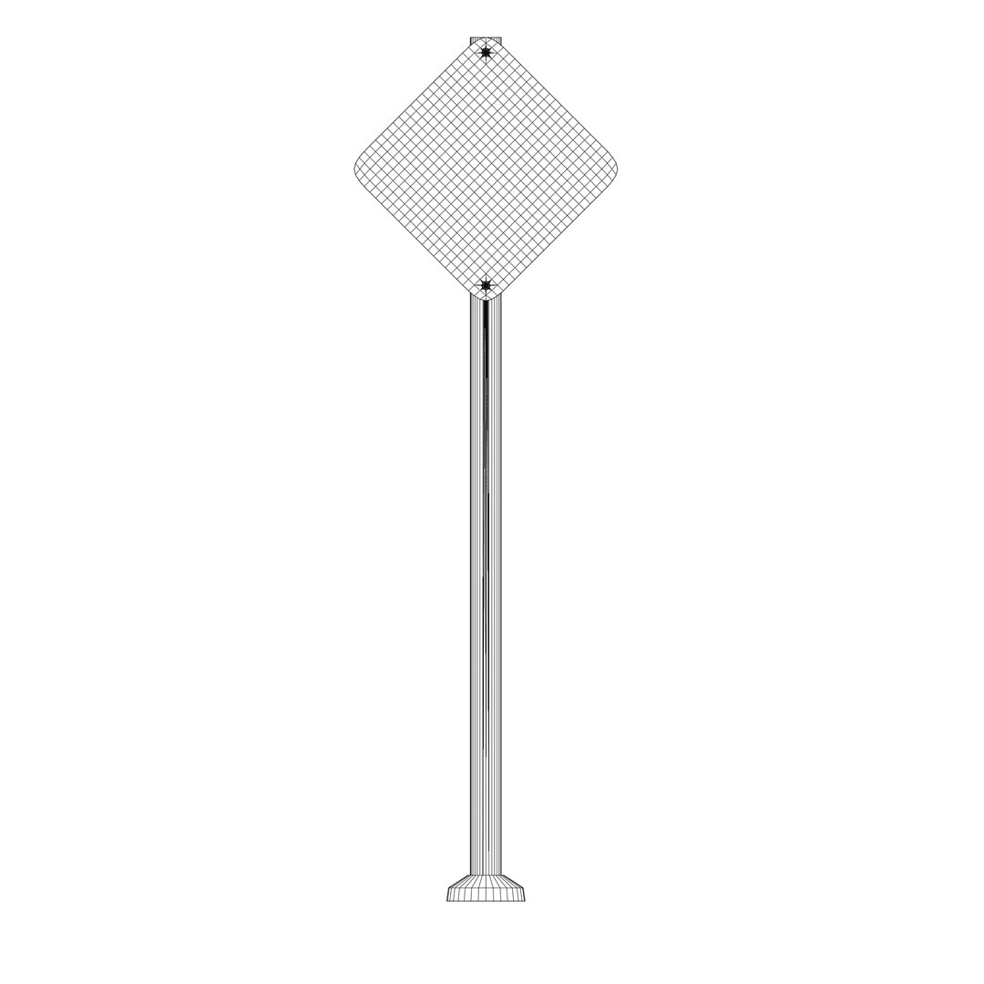 Animal Crossing In Area Road Traffic Sign Model - TurboSquid 2384167