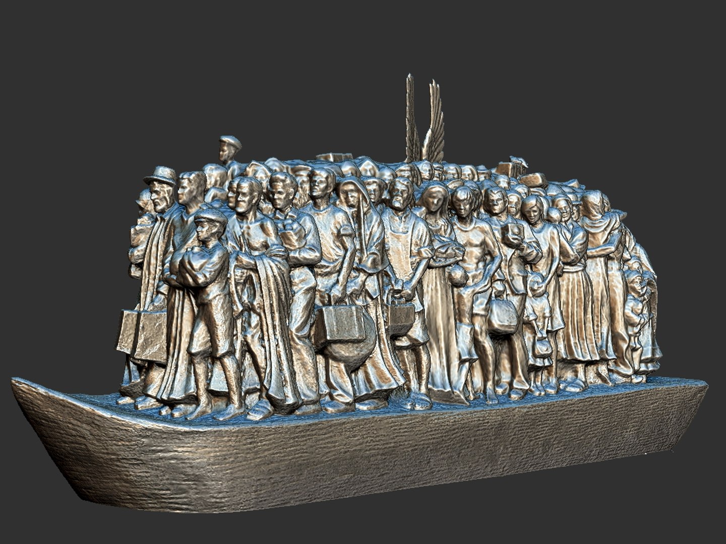 Boat Refugees 3D - TurboSquid 1754317