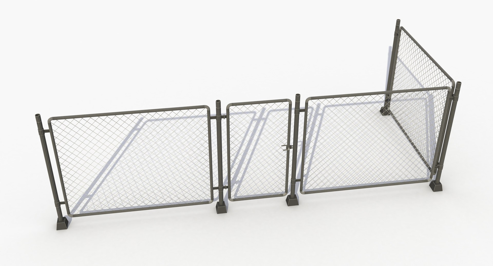 3D Fence Metal Model - TurboSquid 1673730