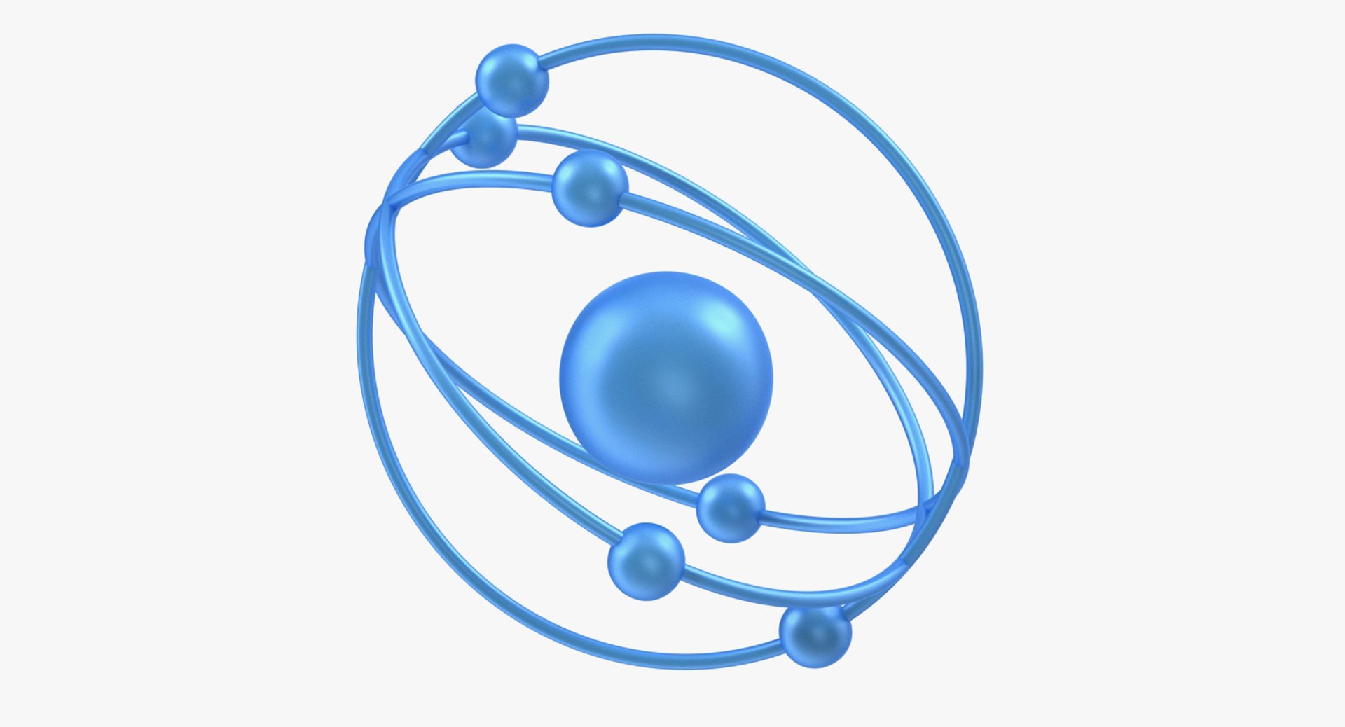 Orbital Atom Modeled 3D Model - TurboSquid 1302251