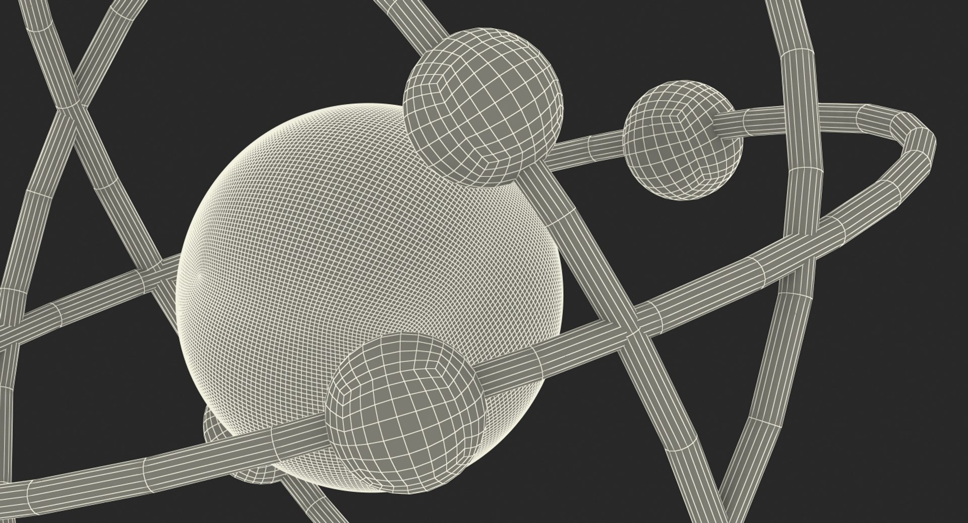 Orbital Atom Modeled 3D Model - TurboSquid 1302251