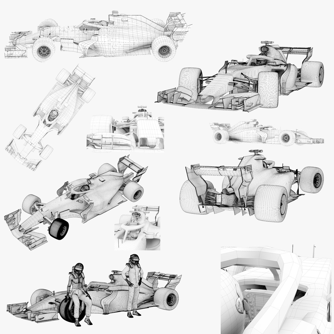 3D Rigged F1 Car - TurboSquid 1347257