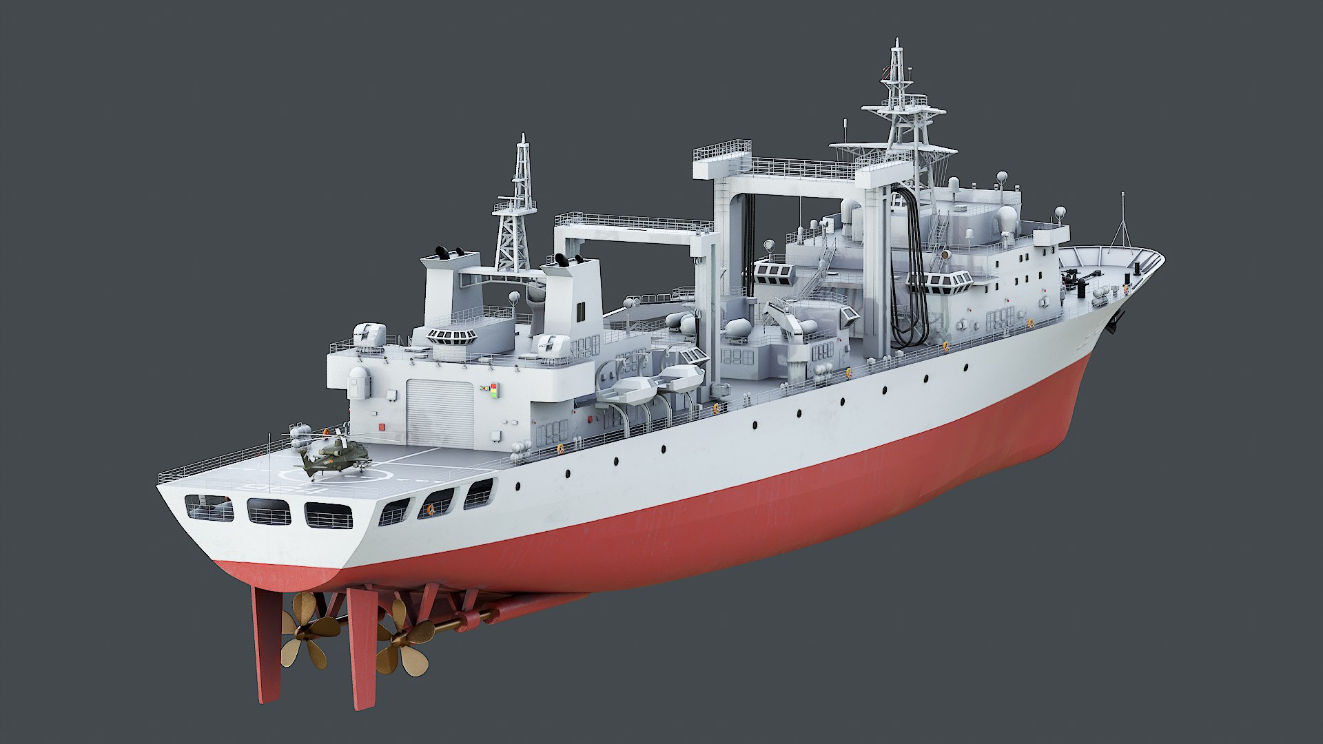 3D Chinese Navy Type 903 Replenishment Ship Model - TurboSquid 2397067