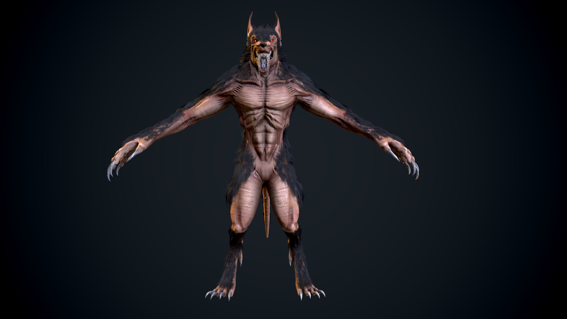 Evil werewolf model - TurboSquid 1918603