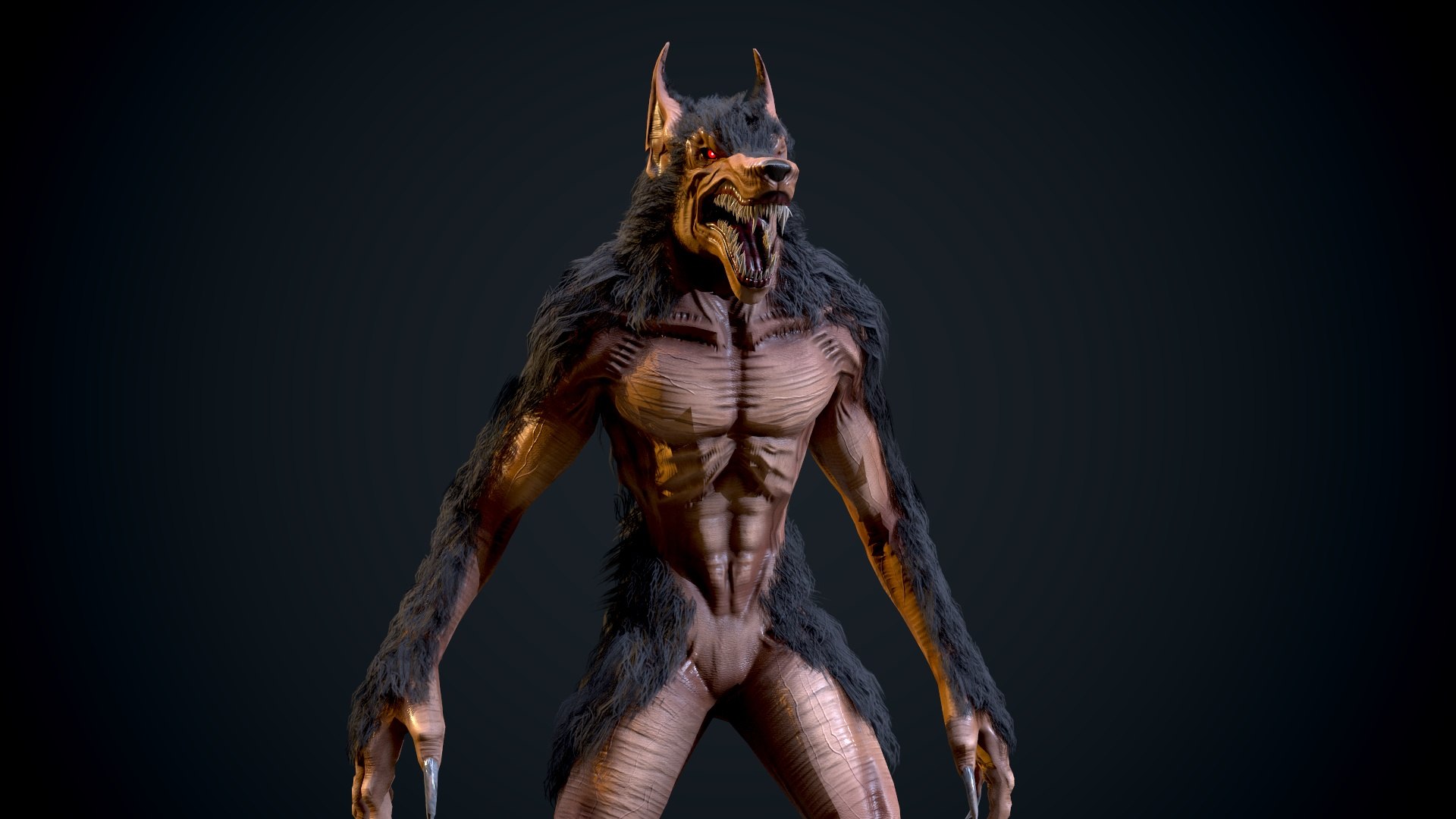 Evil werewolf model - TurboSquid 1918603