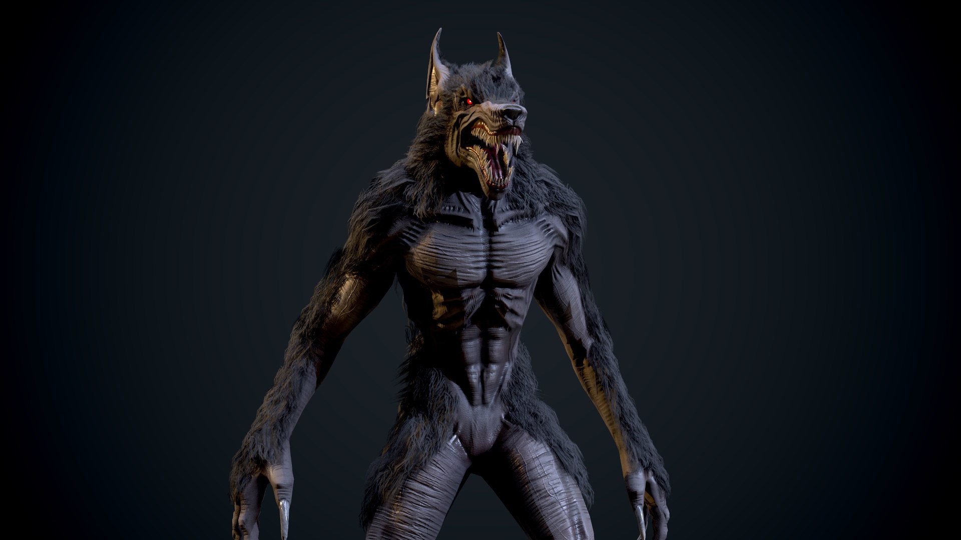 Evil werewolf model - TurboSquid 1918603