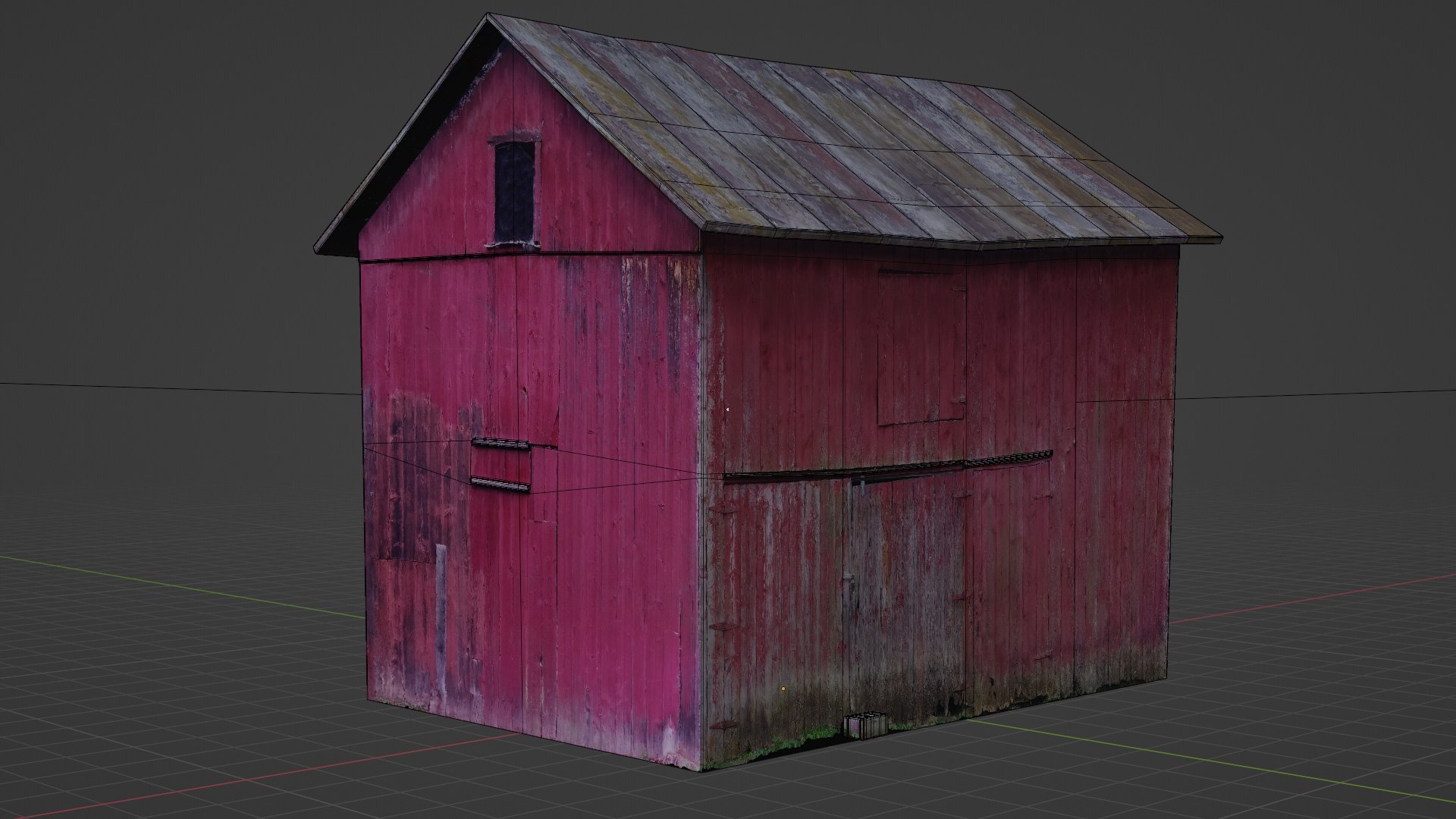 3D Old Red Barn - TurboSquid 1964430