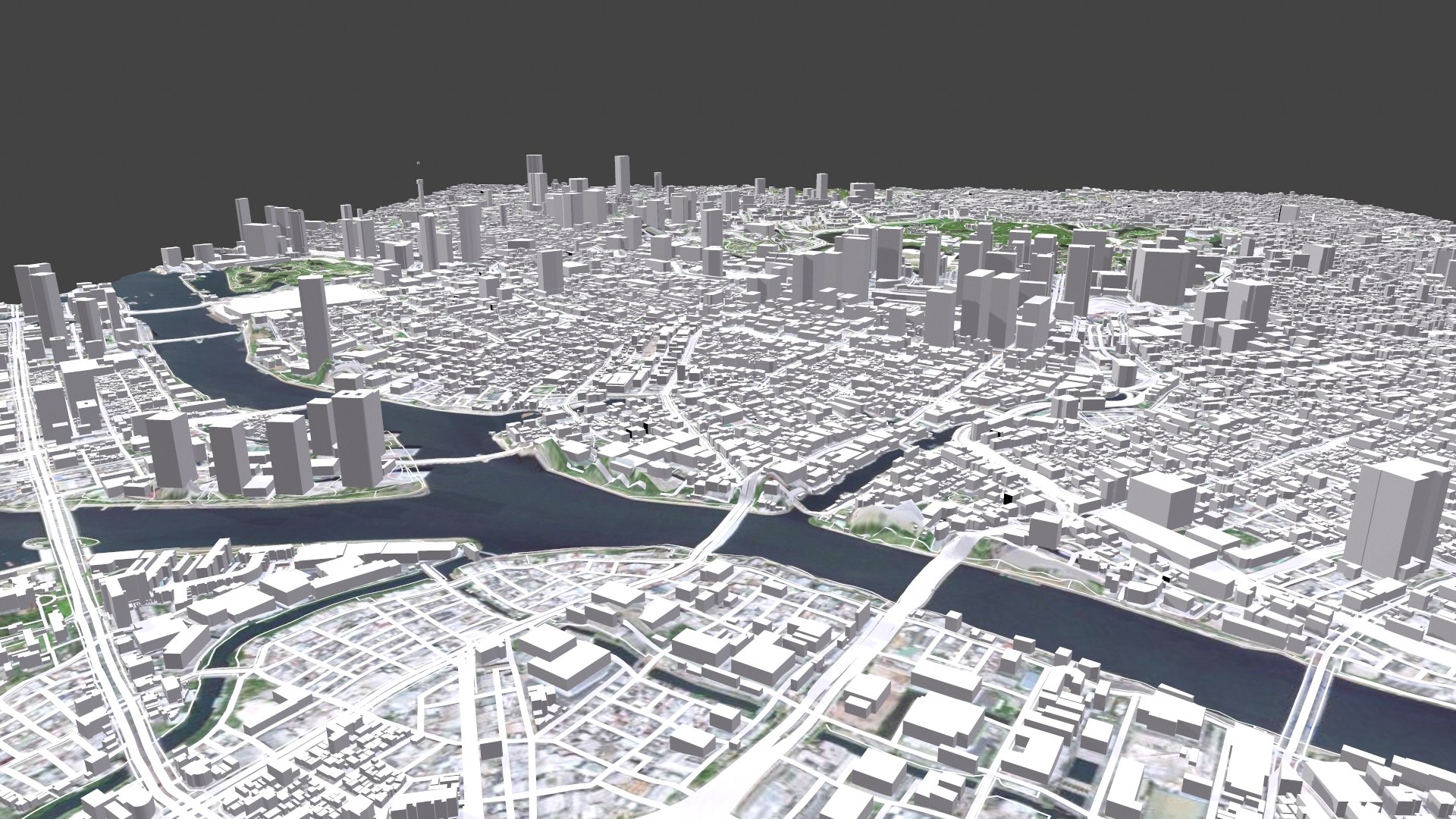 3D Cityscape Tokyo Japan fragment city model - TurboSquid 1757646