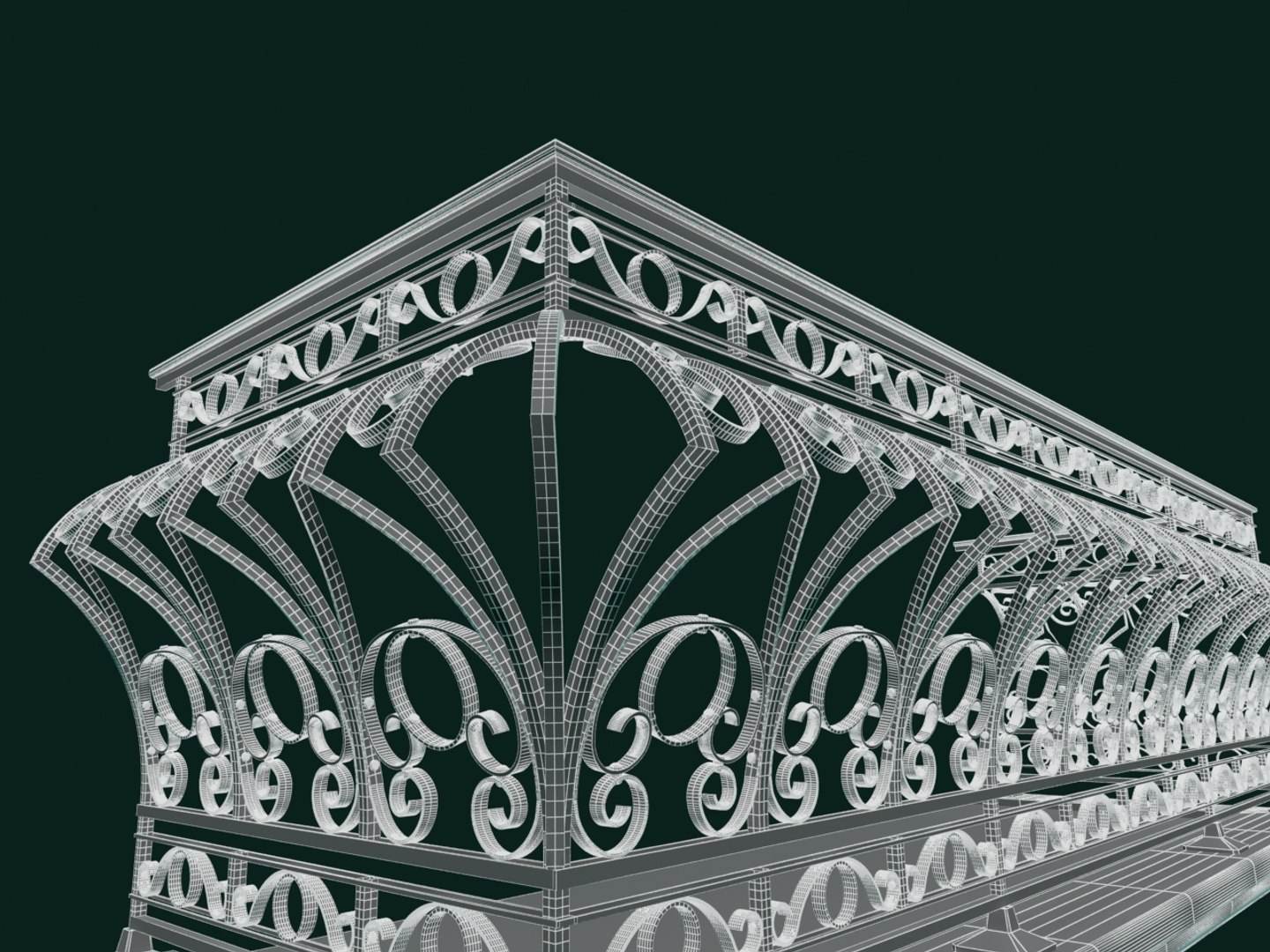 Architectural Balcony 3d Model
