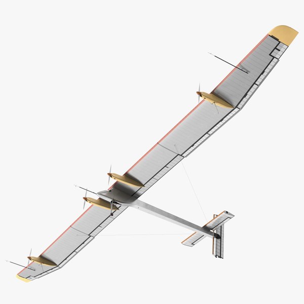 Solar Powered Electric Plane with Simple Interior 3D model - TurboSquid ...