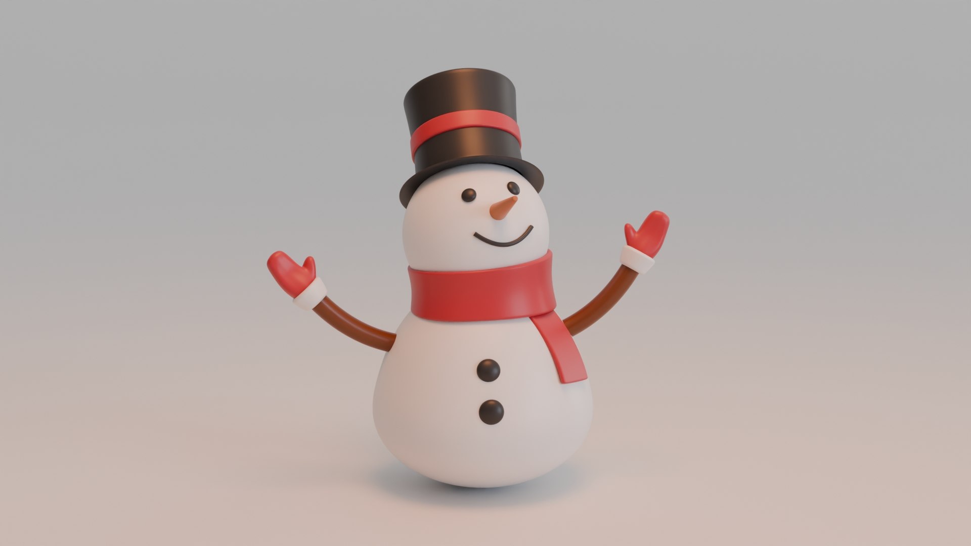 3D Snowman - TurboSquid 2321841