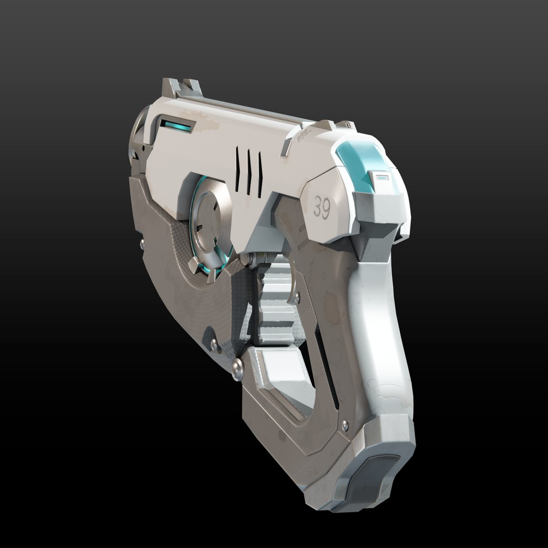 3D 3D Tracer Gun From Overwatch 1 - TurboSquid 2179138