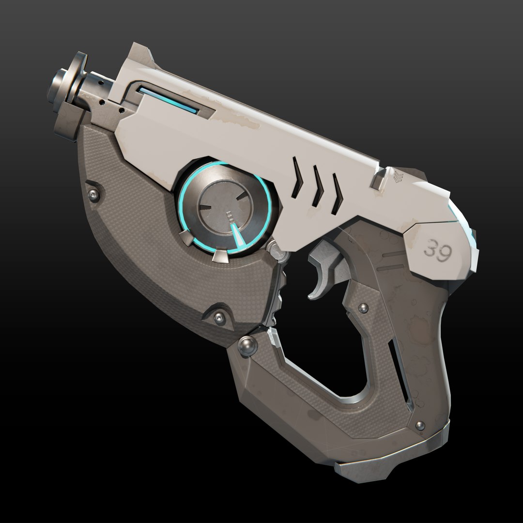 3D 3D Tracer Gun From Overwatch 1 - TurboSquid 2179138