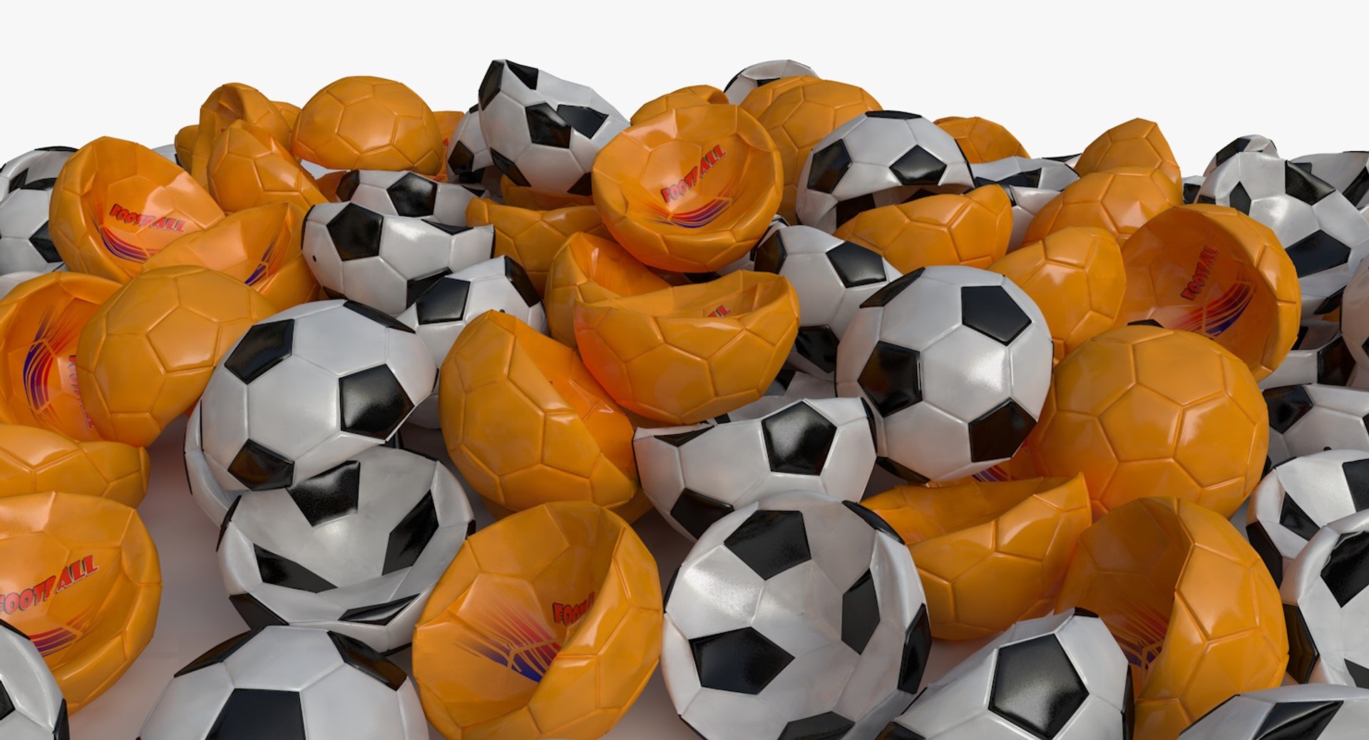 3D Deflated Balls Model - TurboSquid 1216395