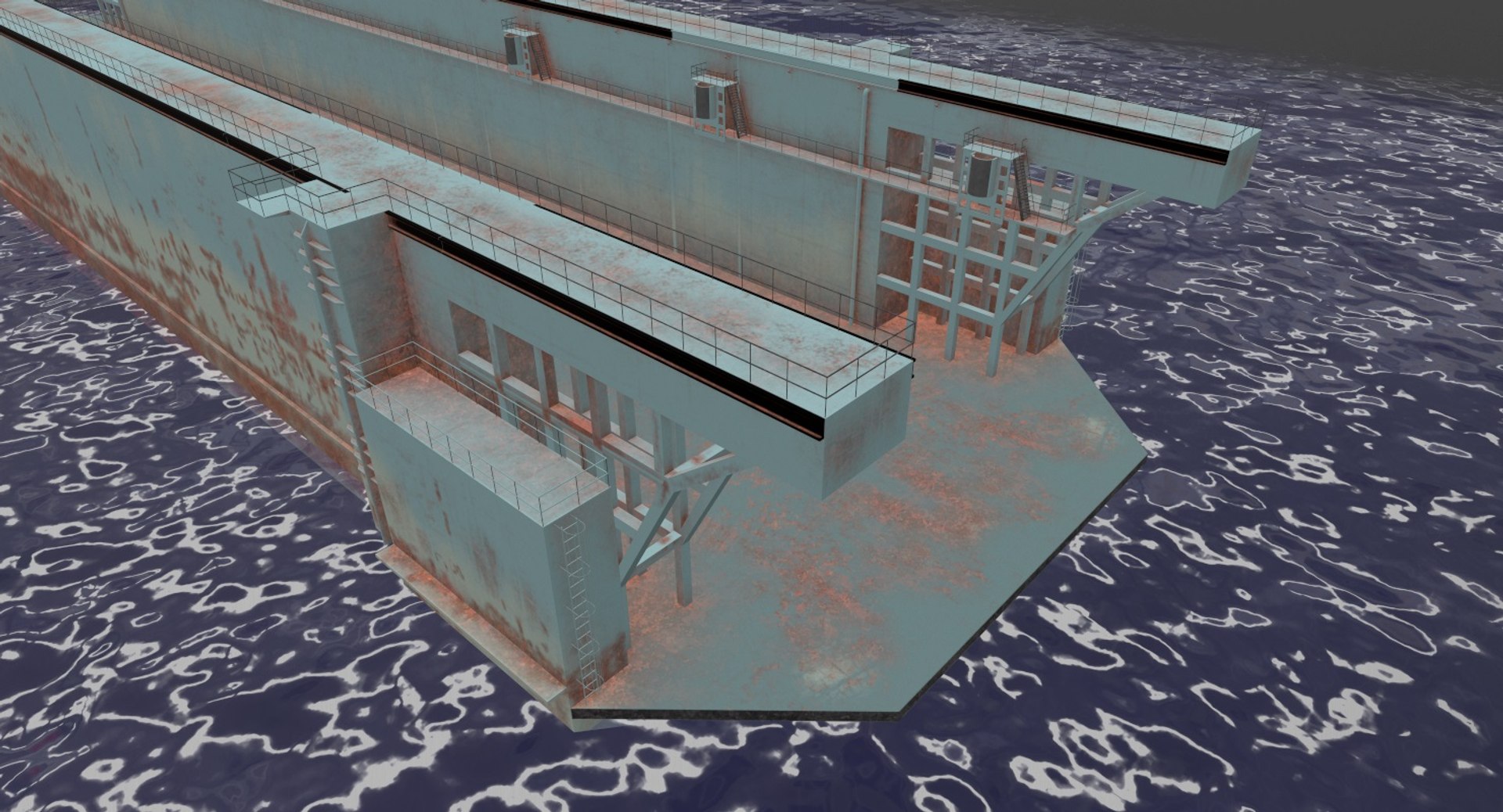 Floating Dock 3D Model - TurboSquid 1425041