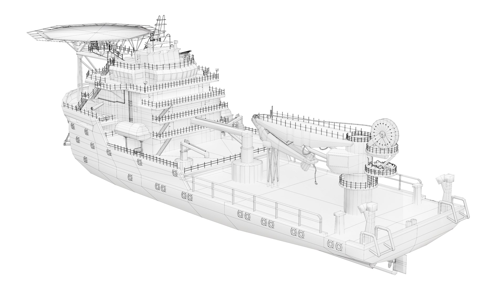 3D Multi-Purpose Support Vessel Model - TurboSquid 1863066