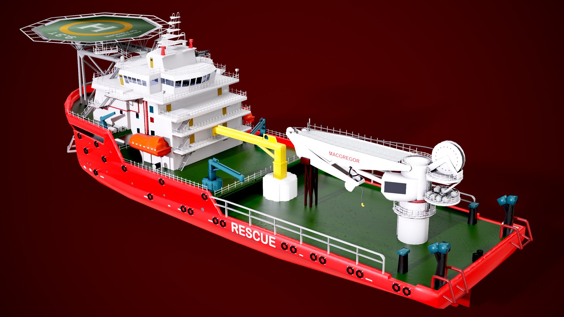 3D Multi-Purpose Support Vessel Model - TurboSquid 1863066