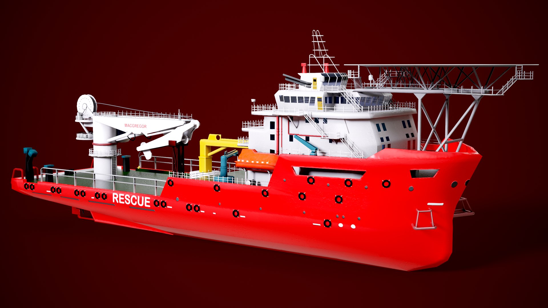 3D Multi-Purpose Support Vessel Model - TurboSquid 1863066