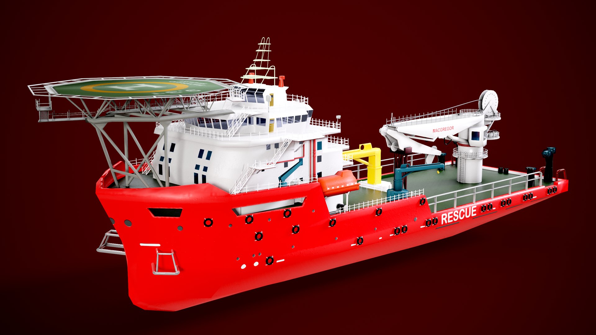 3D Multi-Purpose Support Vessel Model - TurboSquid 1863066