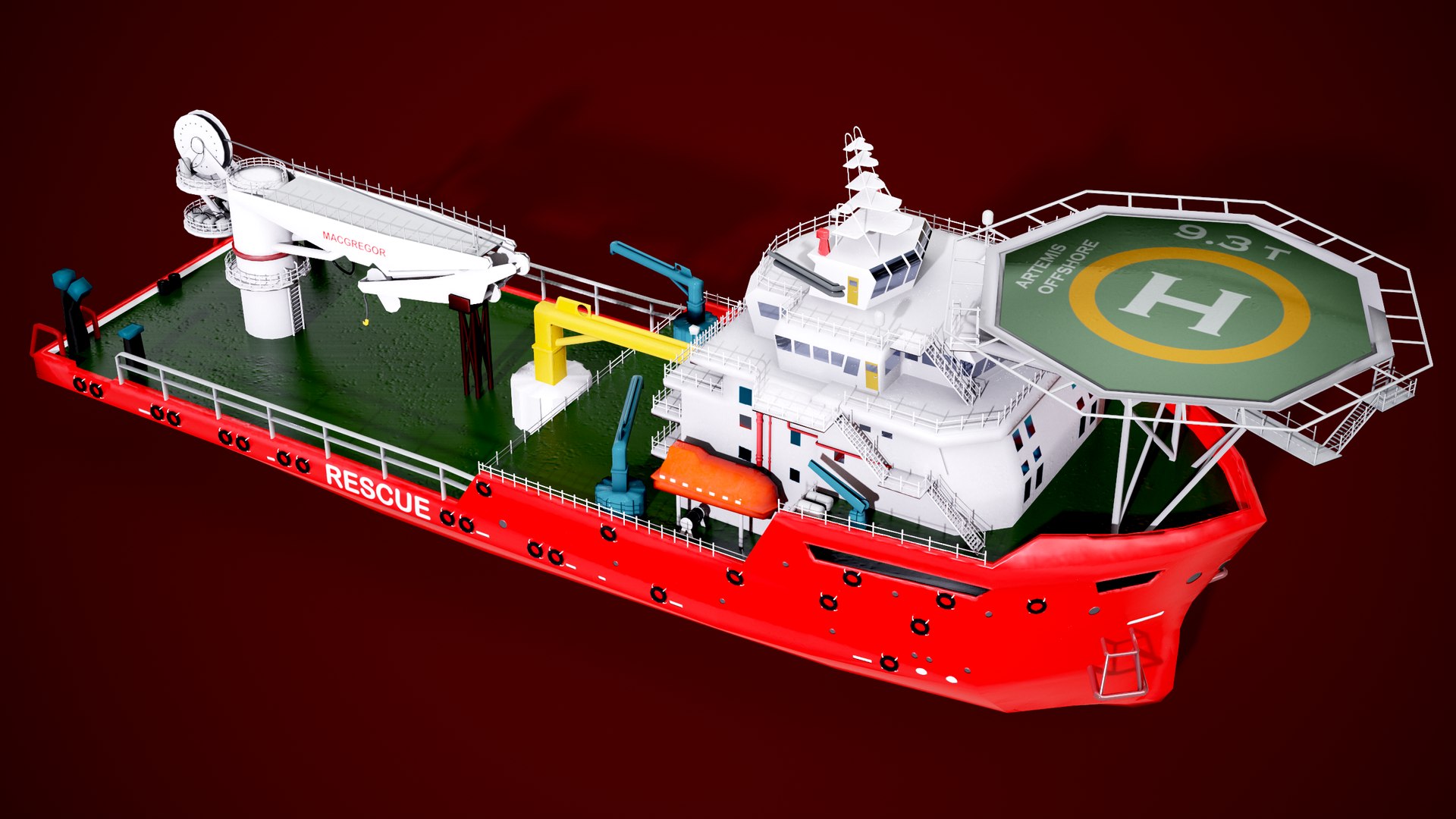3D Multi-Purpose Support Vessel Model - TurboSquid 1863066