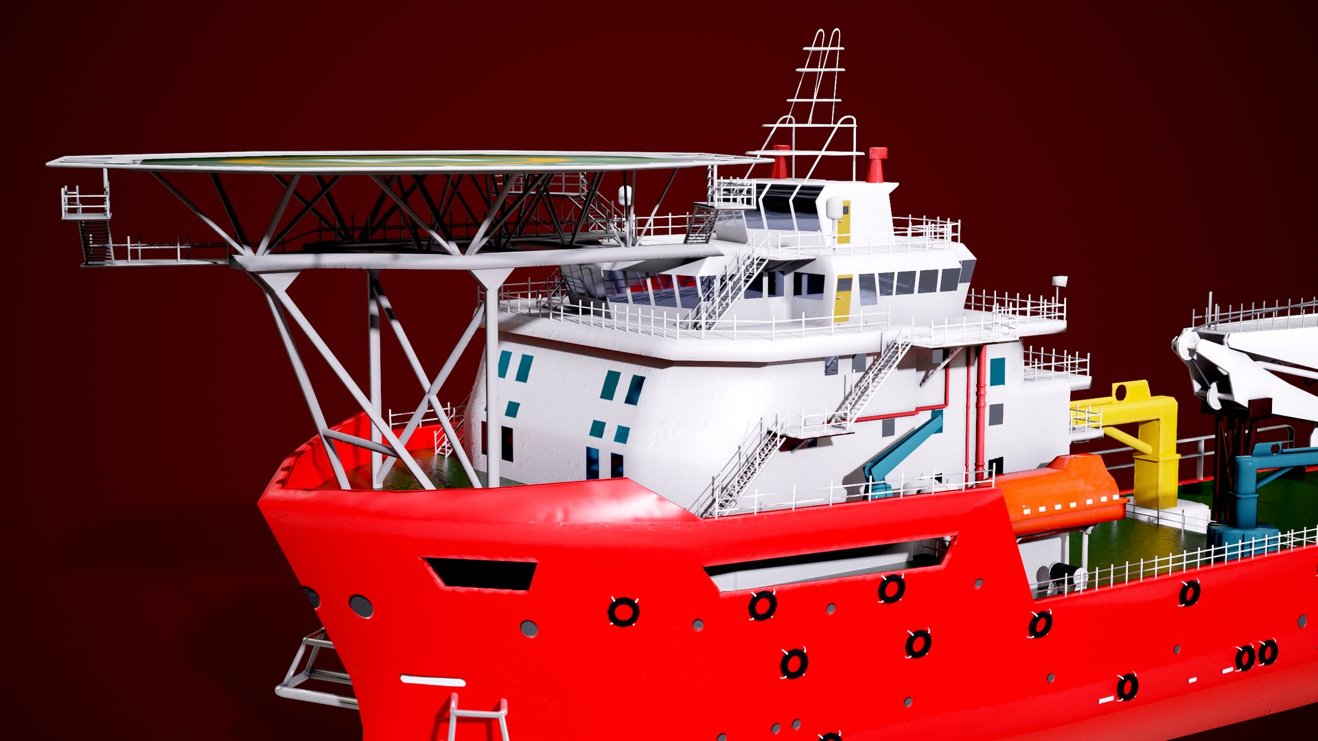 3D Multi-Purpose Support Vessel Model - TurboSquid 1863066