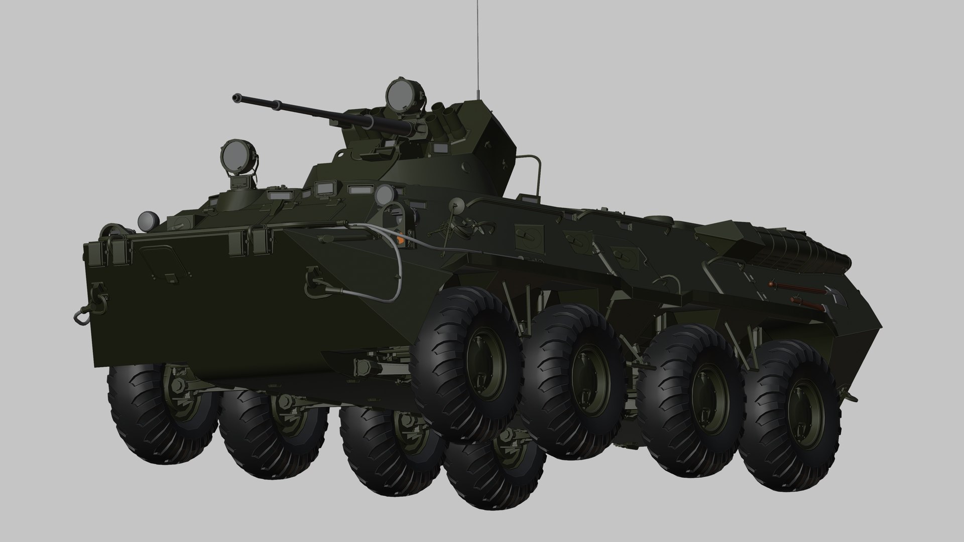 BTR-80A 3D Model - TurboSquid 2332205