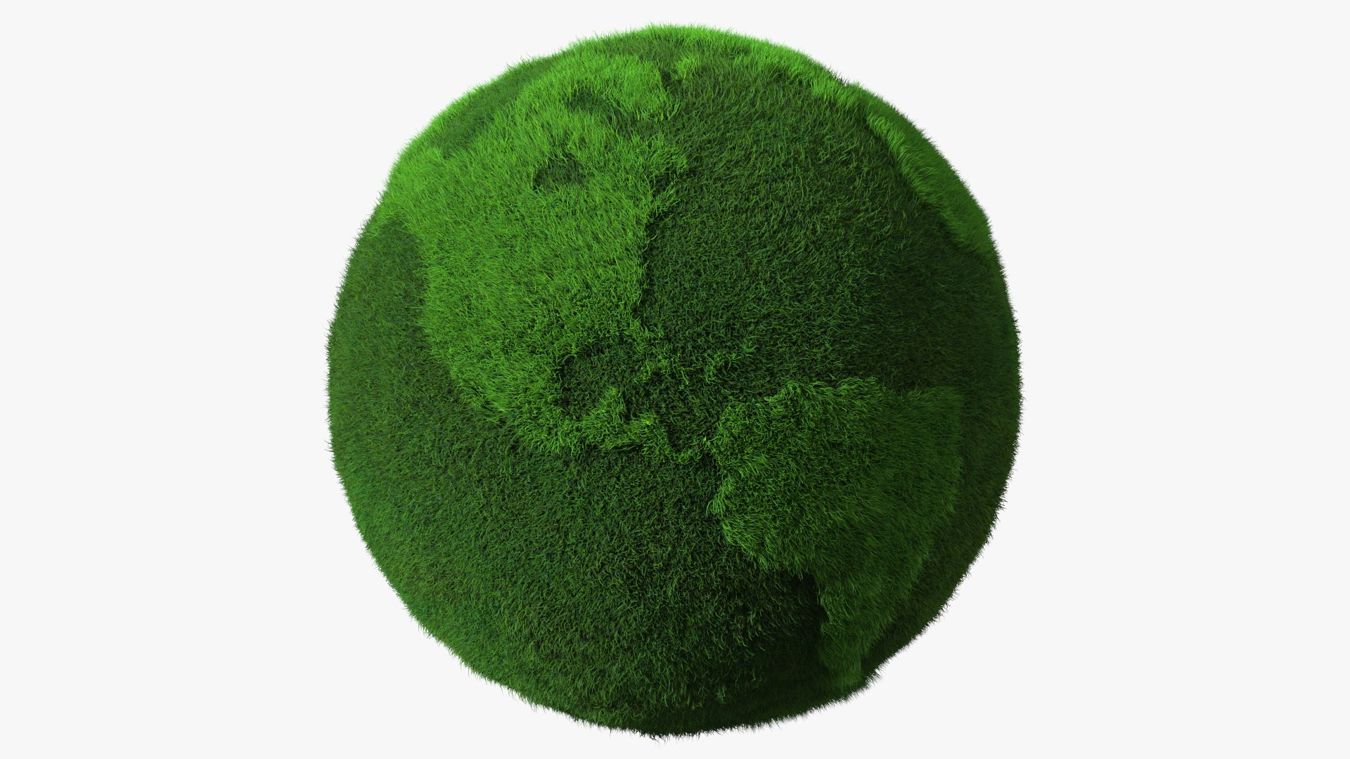 3D Grass Stylized Earth Globe Fur - TurboSquid 2184586