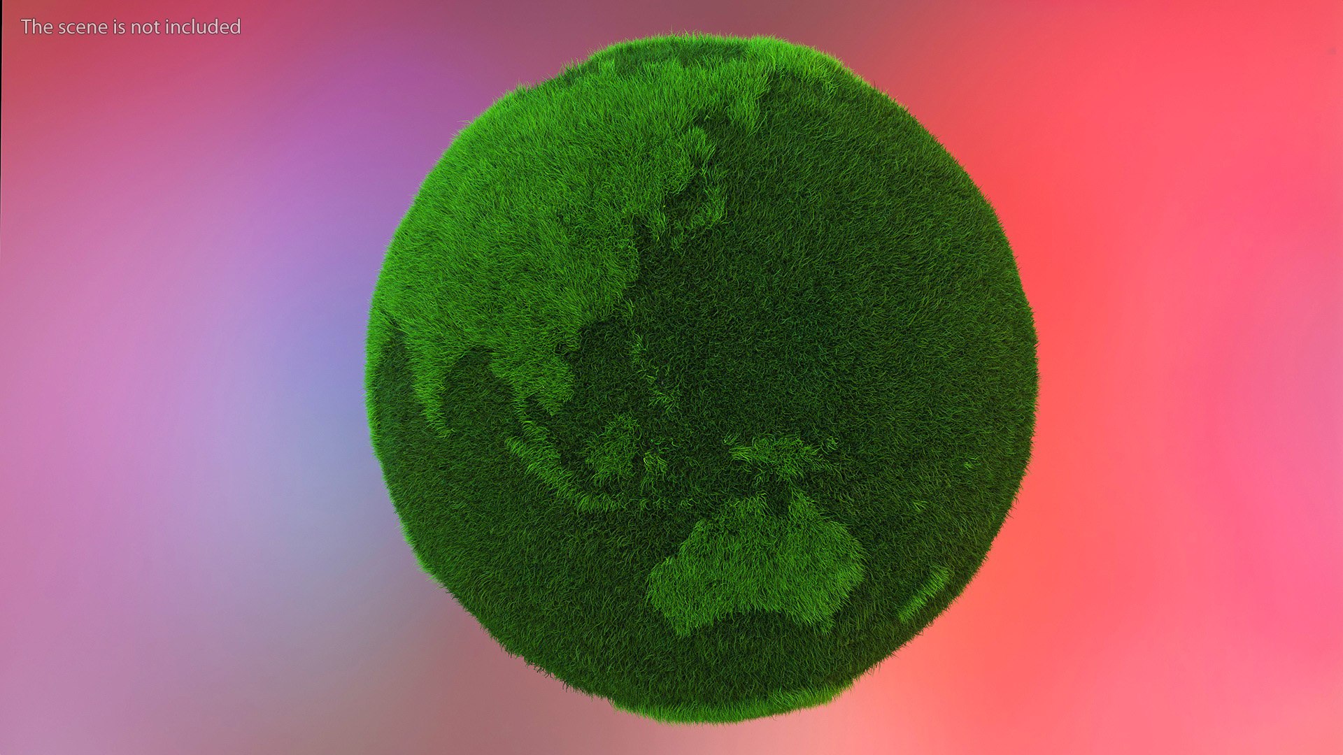 3D Grass Stylized Earth Globe Fur - TurboSquid 2184586