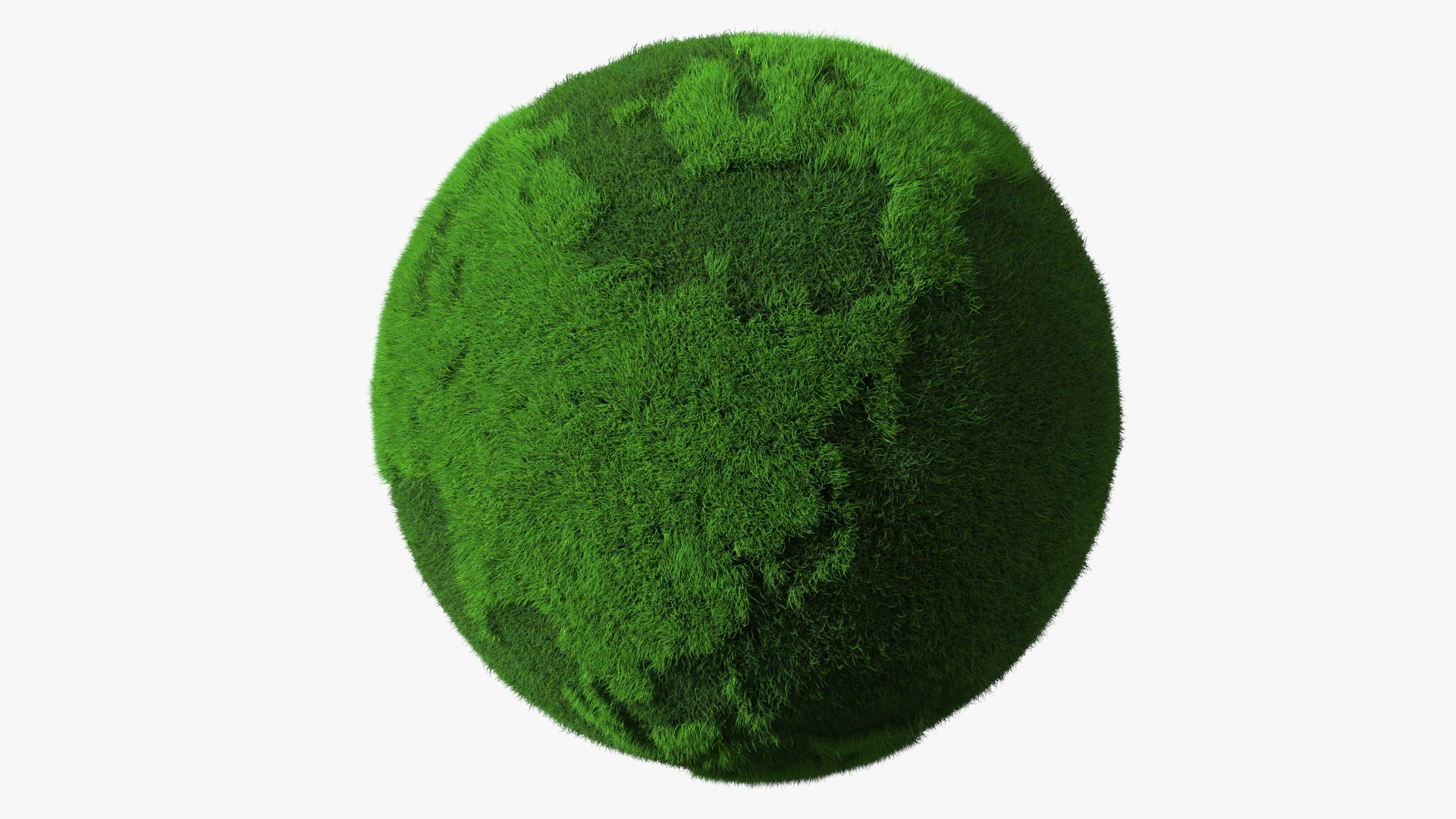 3D Grass Stylized Earth Globe Fur - TurboSquid 2184586