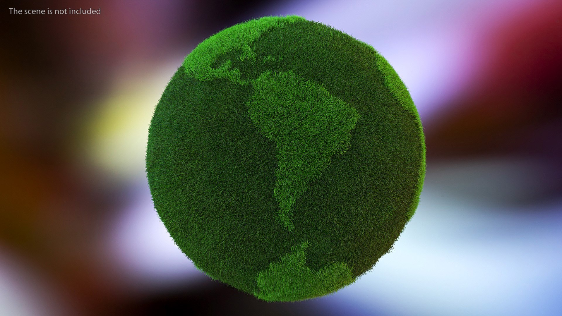 3D Grass Stylized Earth Globe Fur - TurboSquid 2184586
