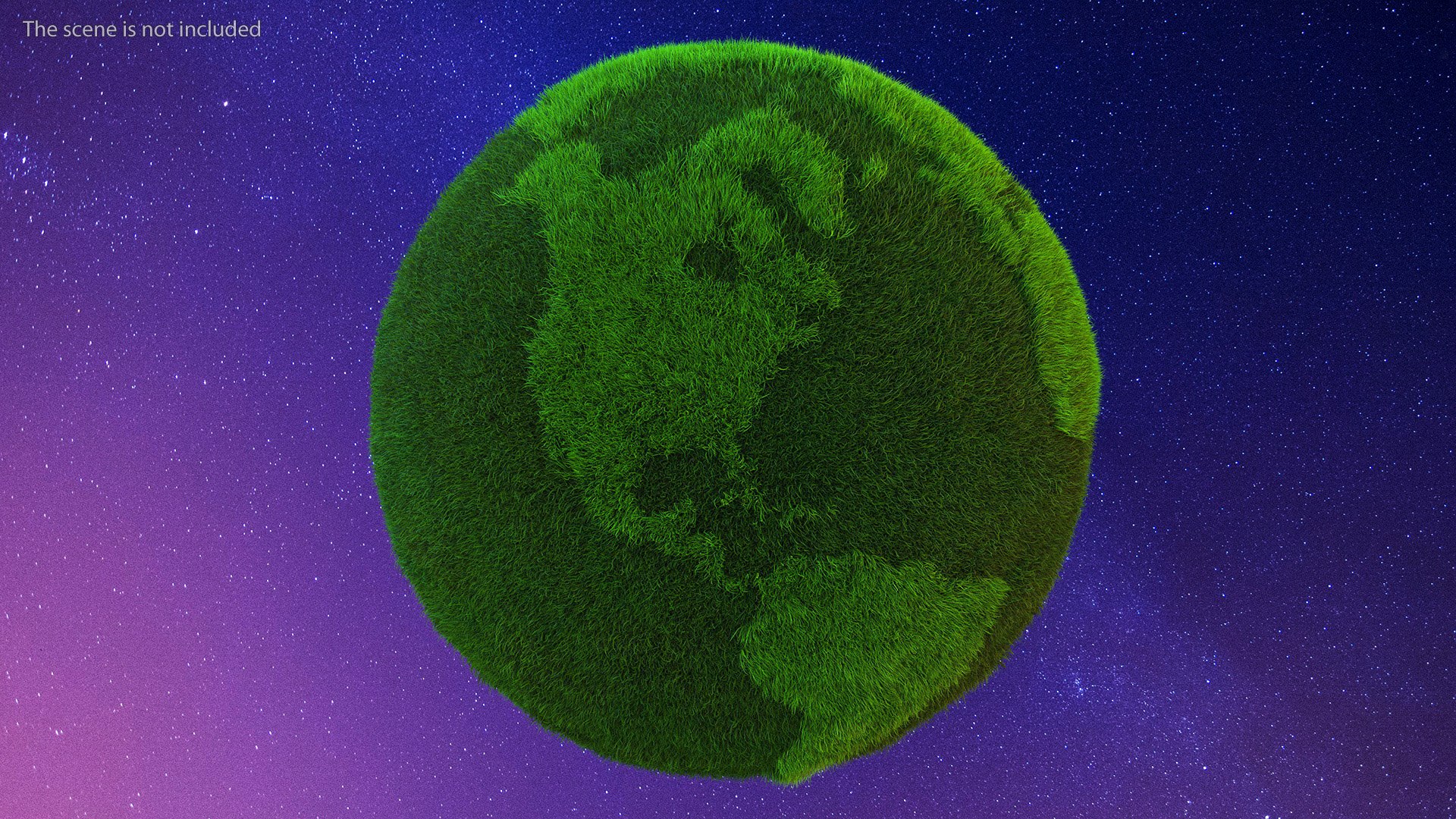 3D Grass Stylized Earth Globe Fur - TurboSquid 2184586