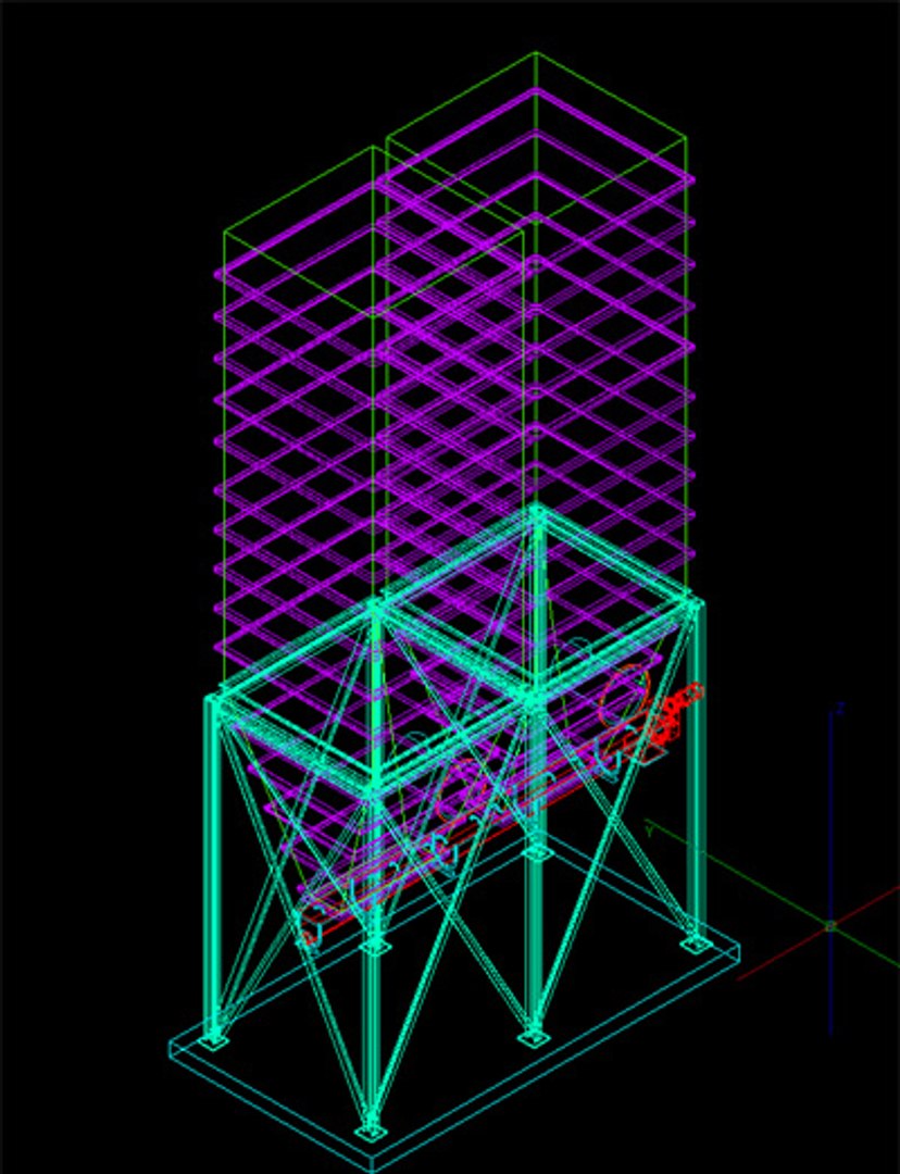 Industrial Storage Bin 3d Model