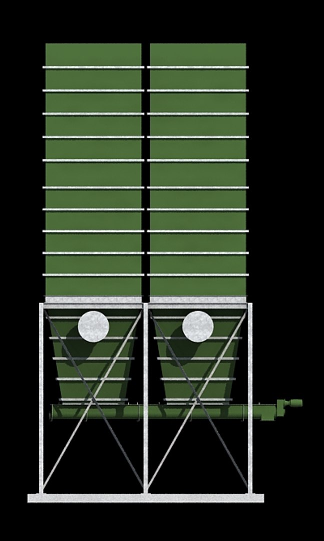 Industrial Storage Bin 3d Model