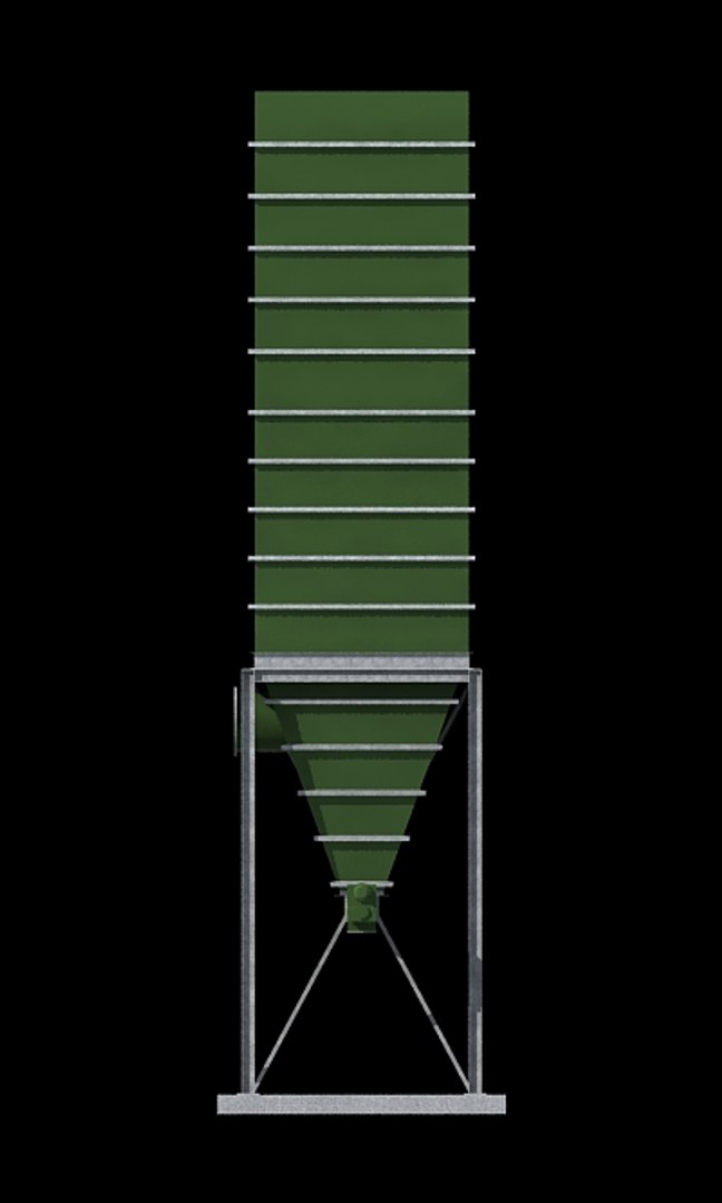 Industrial Storage Bin 3d Model