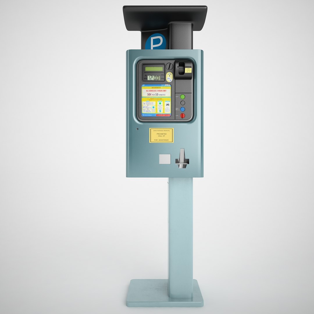 3d Ny Parking Meter Model