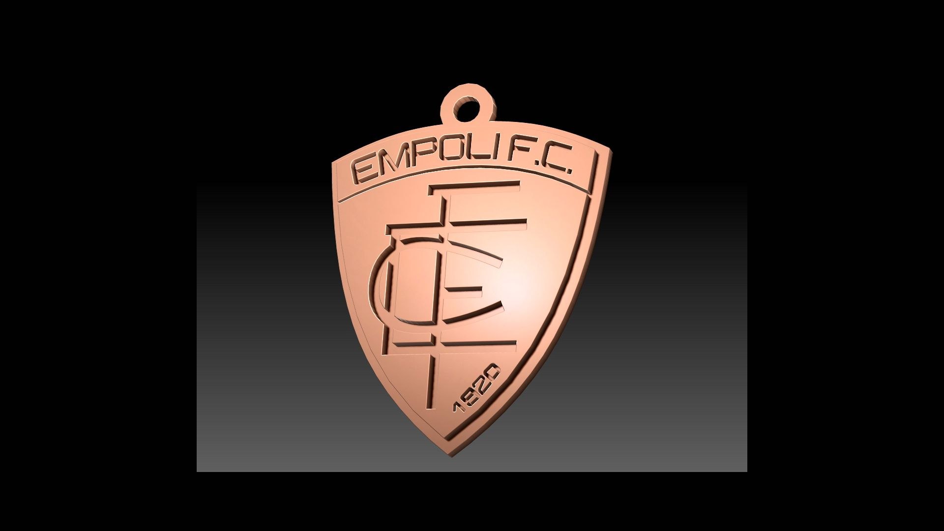 Empoli Logo Shield Printable And Renderable Keychan 3D Model ...