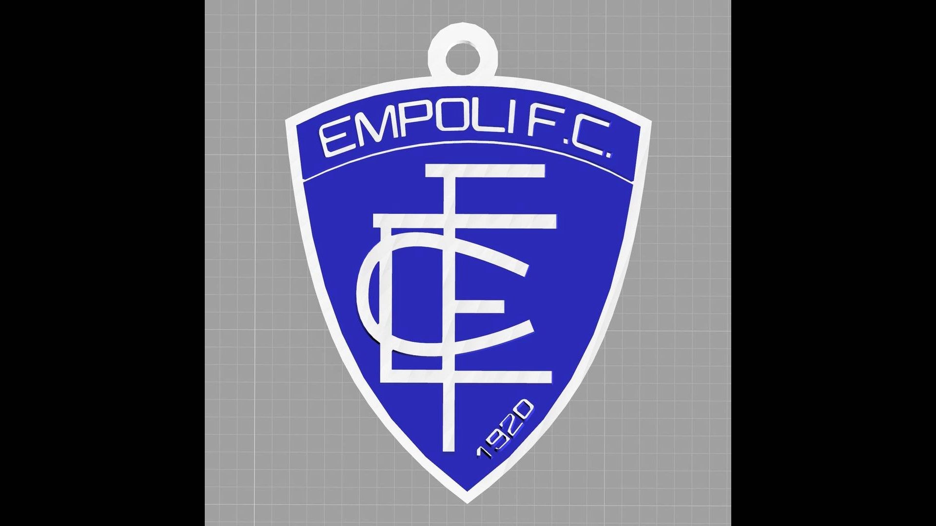 Empoli Logo Shield Printable And Renderable Keychan 3D Model ...