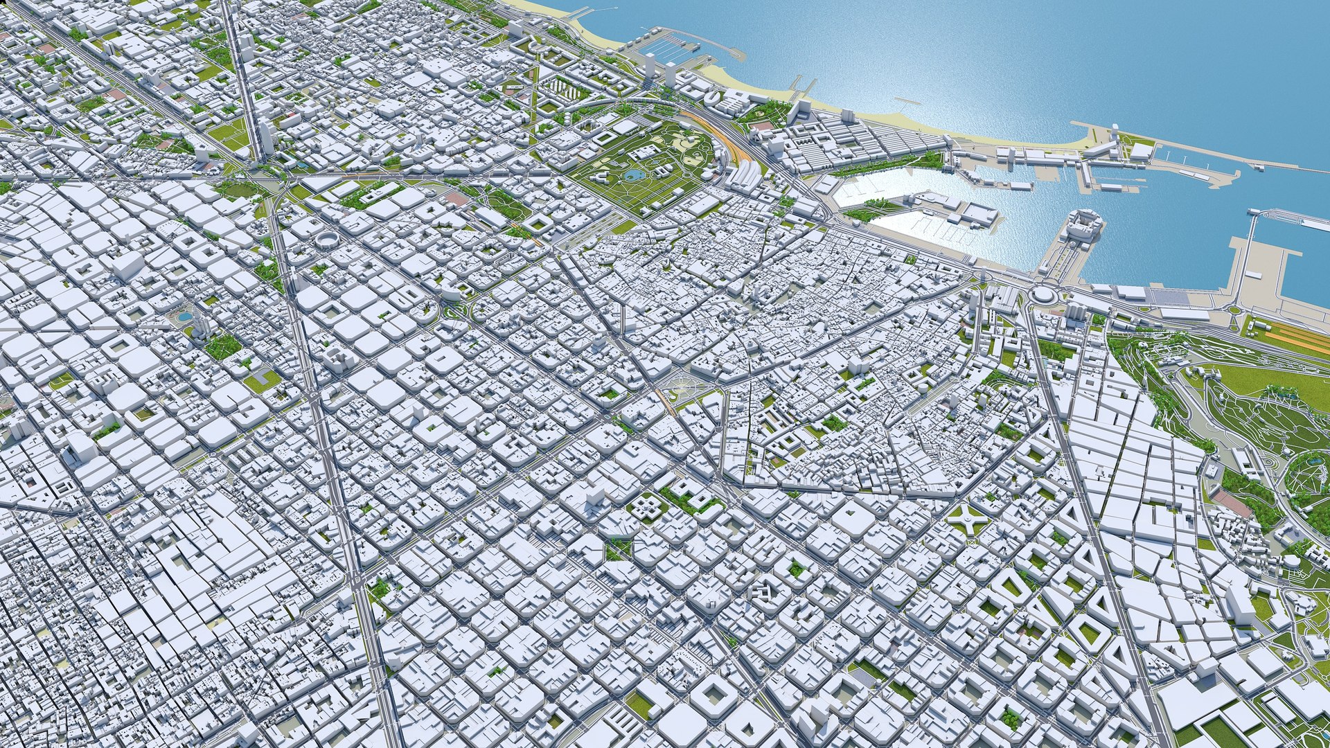 Barcelona Downtown Spain 3D Model - TurboSquid 1988163