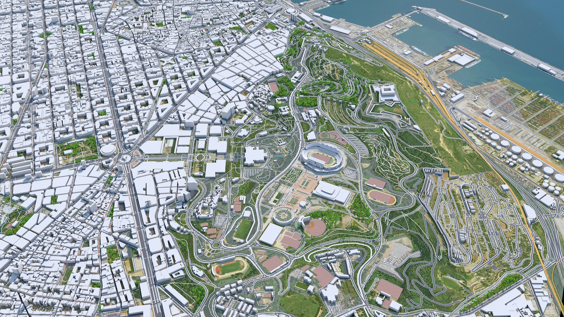 Barcelona Downtown Spain 3D Model - TurboSquid 1988163