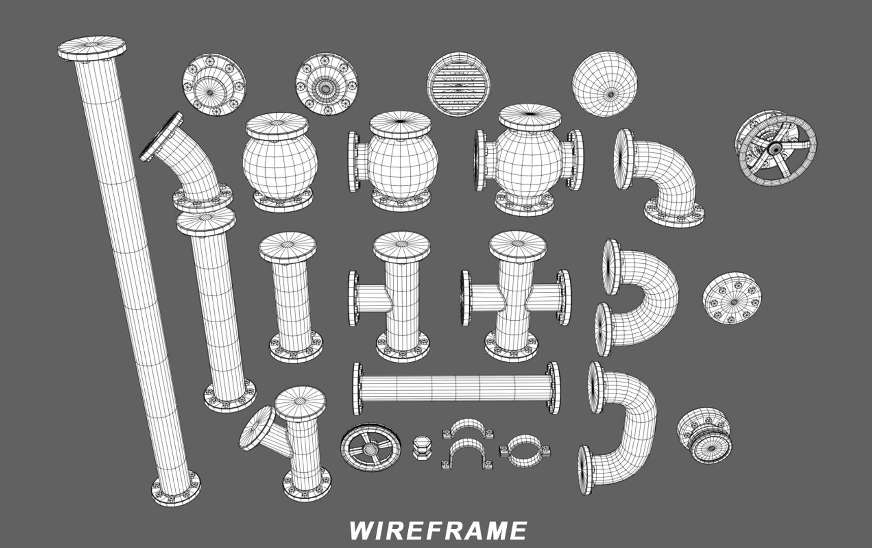 3D Modular Pipes - TurboSquid 1432411