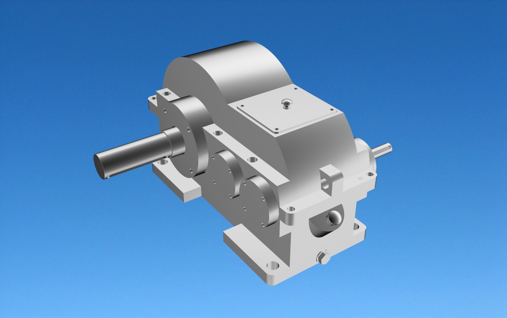 Maya Helical Gear Mechanism