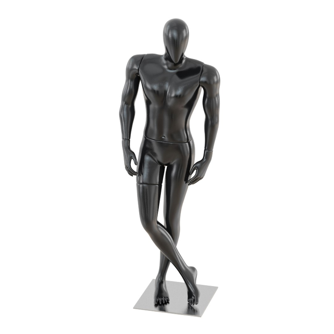 Faceless Male Mannequin 3D Model - TurboSquid 1383371
