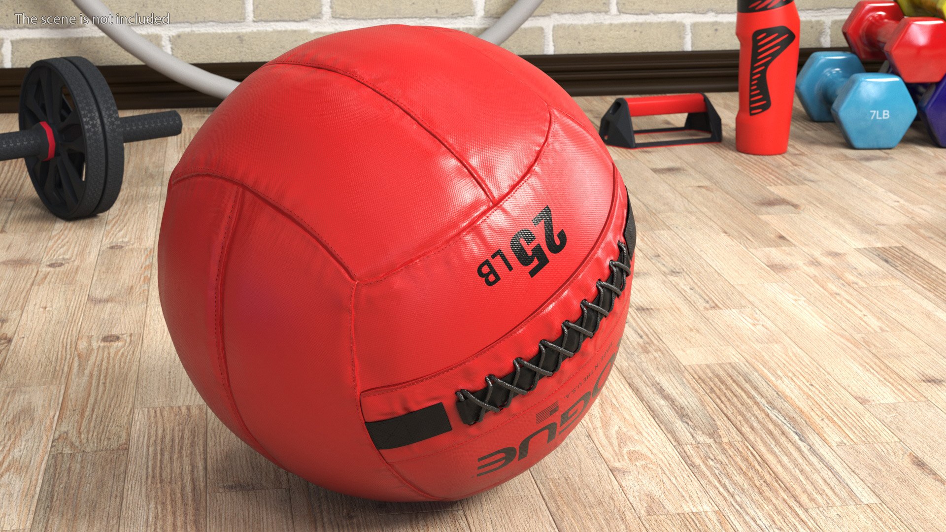 Red Fitness Medicine Ball 3D model - TurboSquid 2031226