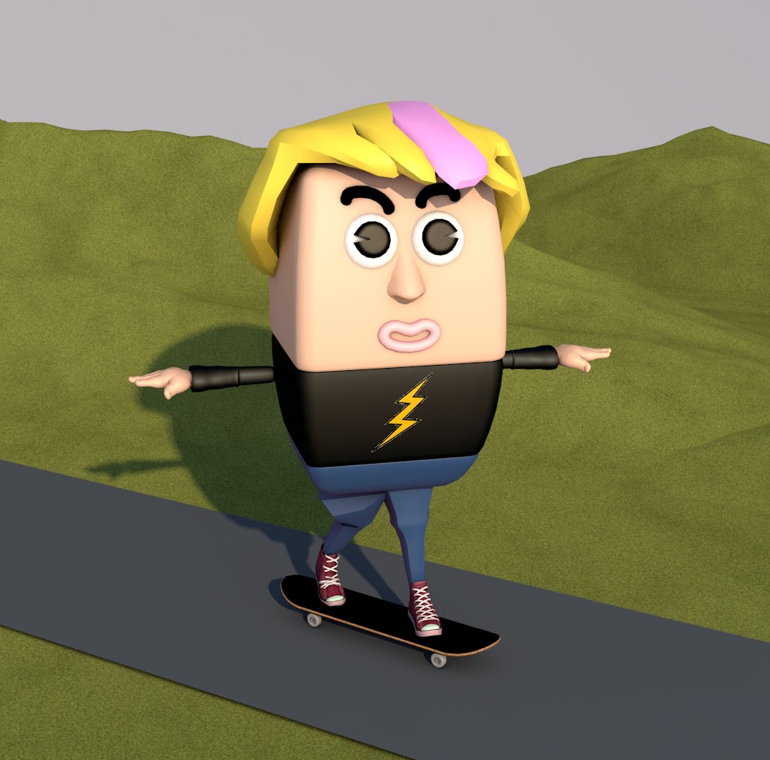 Cartoon Man Male Animation Character Model - TurboSquid 1443274