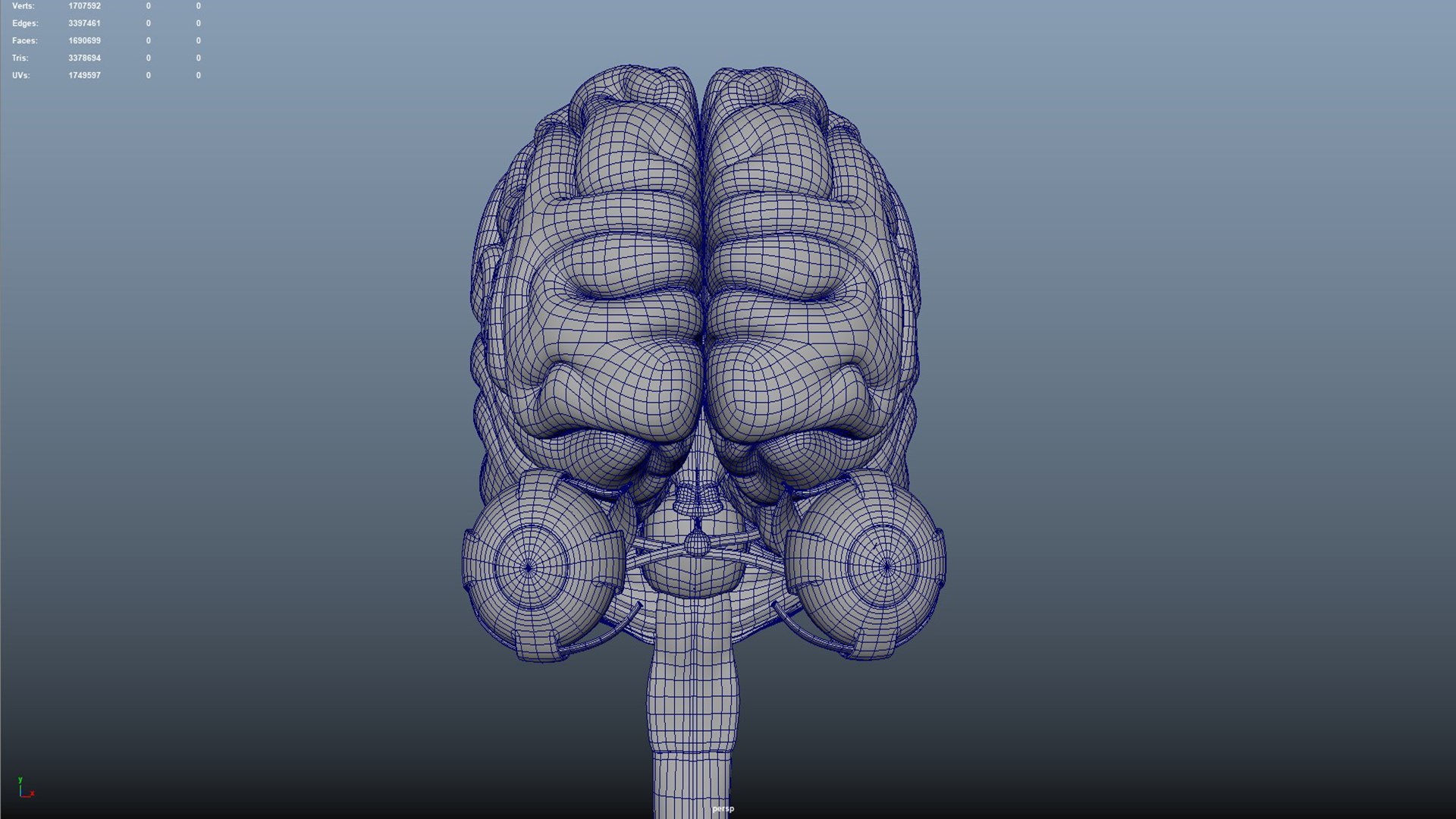 Brain With Eyes 3D Model - TurboSquid 2190177