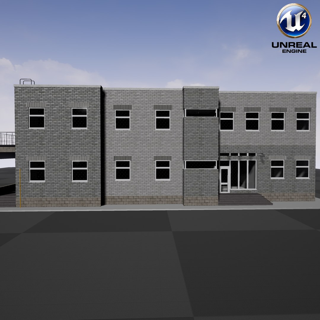 Realistic Building Model - TurboSquid 1188300