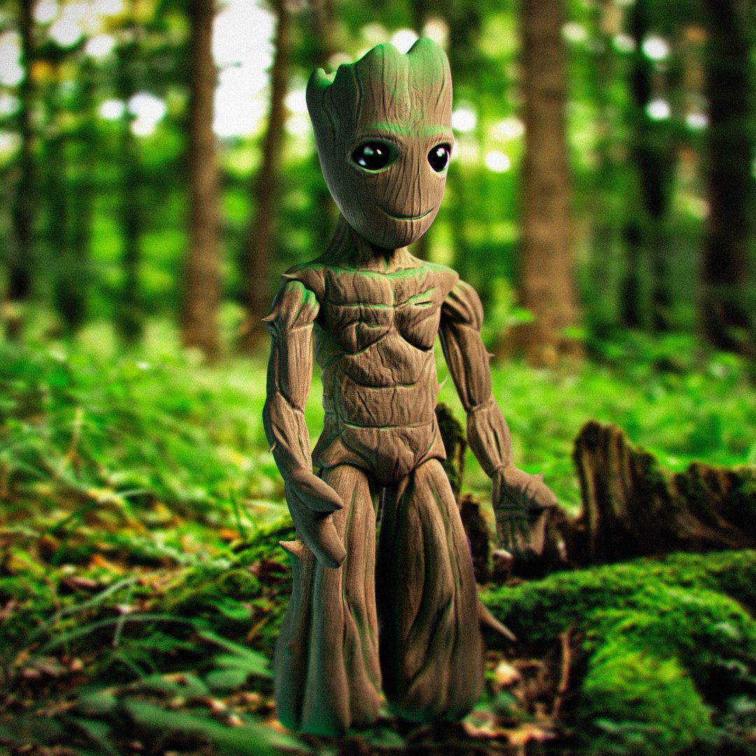 3D Model Baby Groot - TurboSquid 1639326