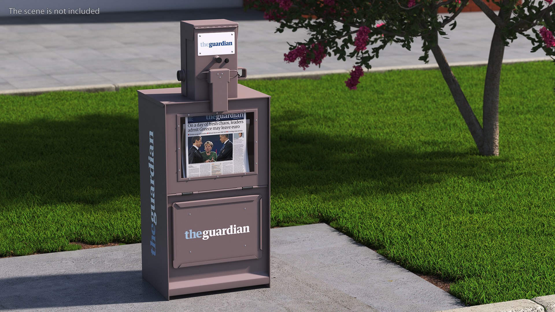3D Newspaper Vending Machine Model - TurboSquid 2229460