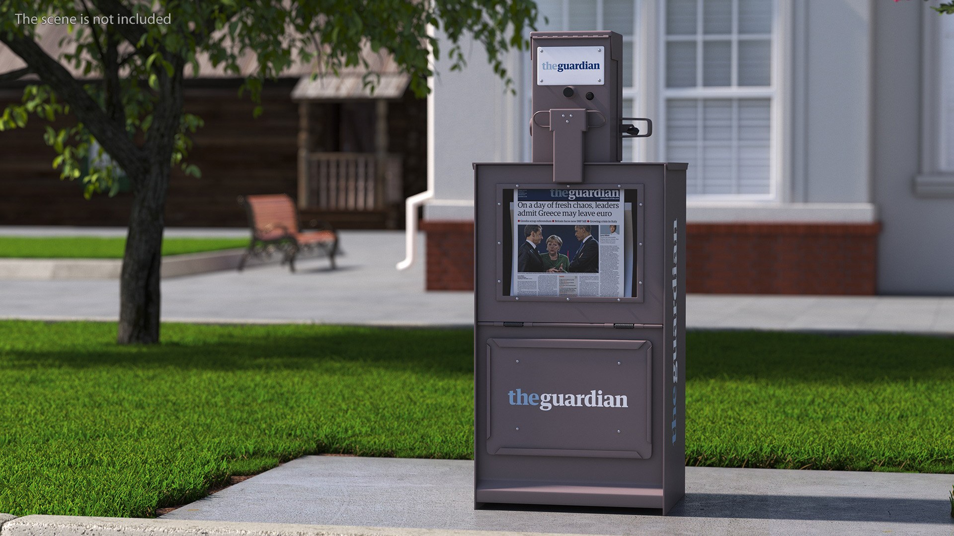 3D Newspaper Vending Machine Model - TurboSquid 2229460