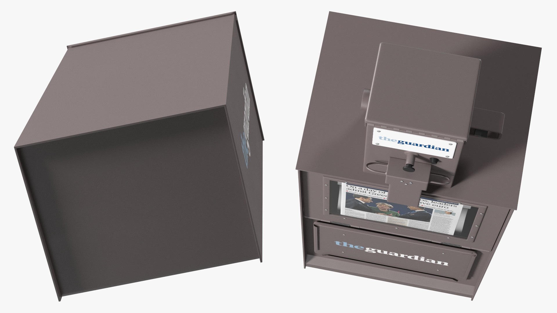 3D Newspaper Vending Machine Model - TurboSquid 2229460